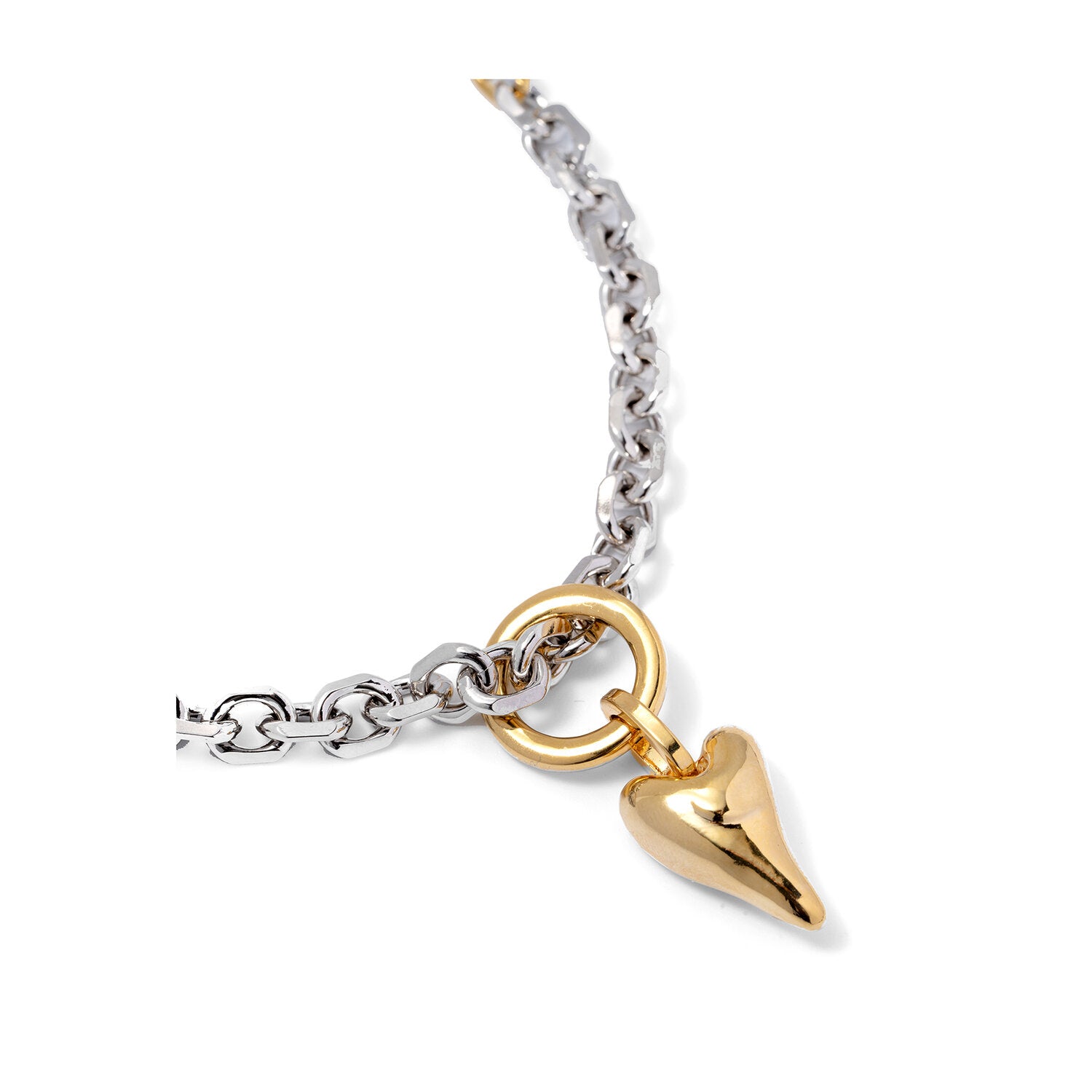 MINI HEART TWO-TONE NECKLACE – VANN